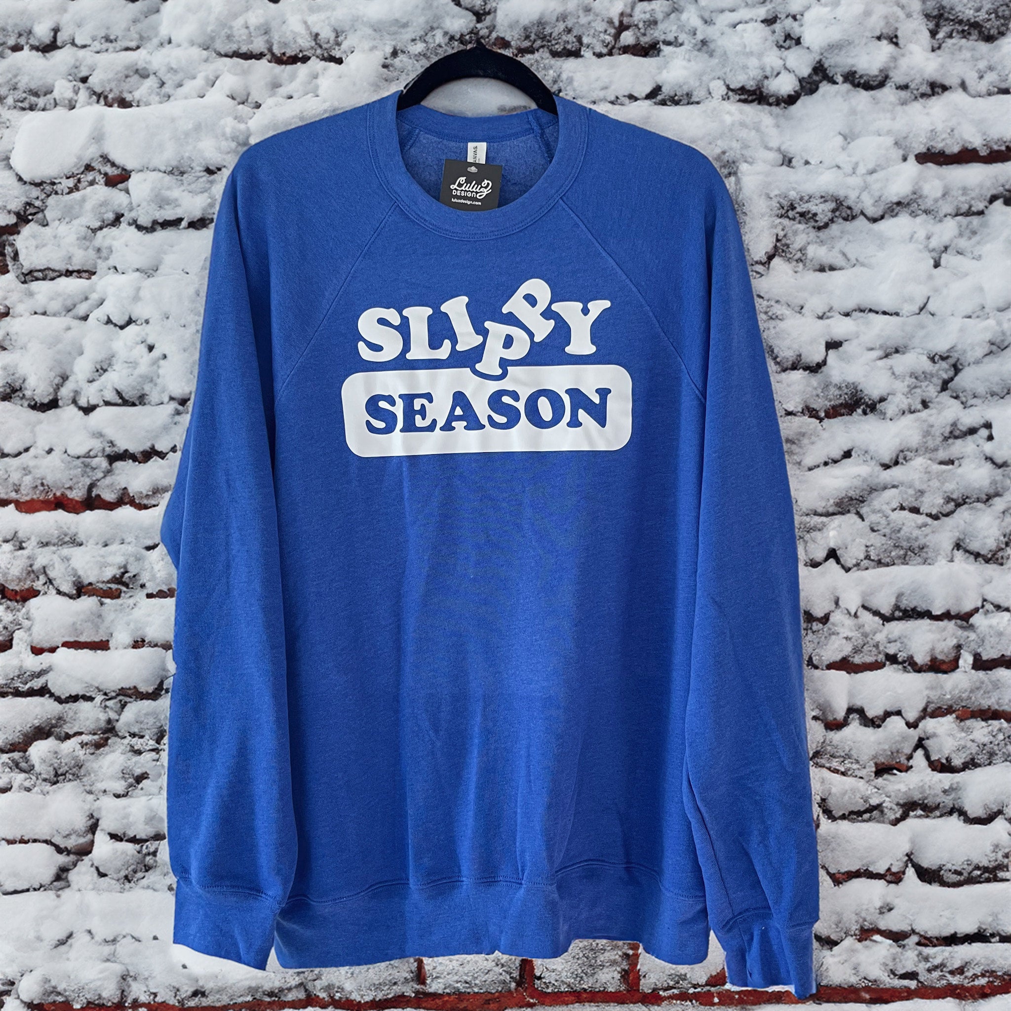 Slippy Season Premium Raglan Sweatshirt | LuluZ Design